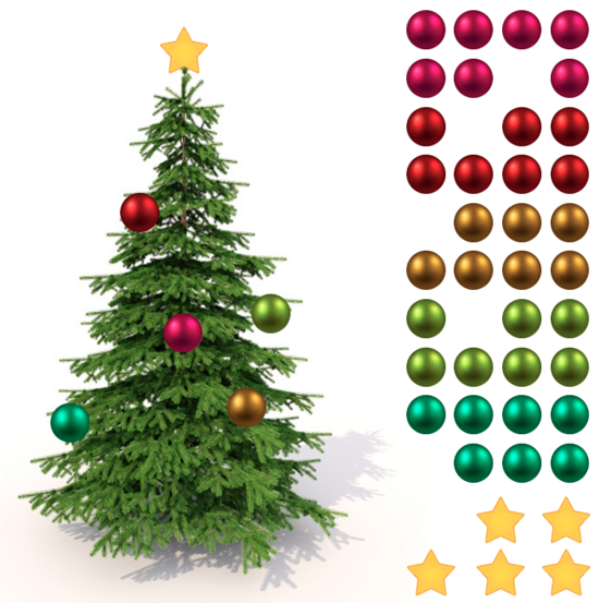 Jeu pour décorer le sapin de noël